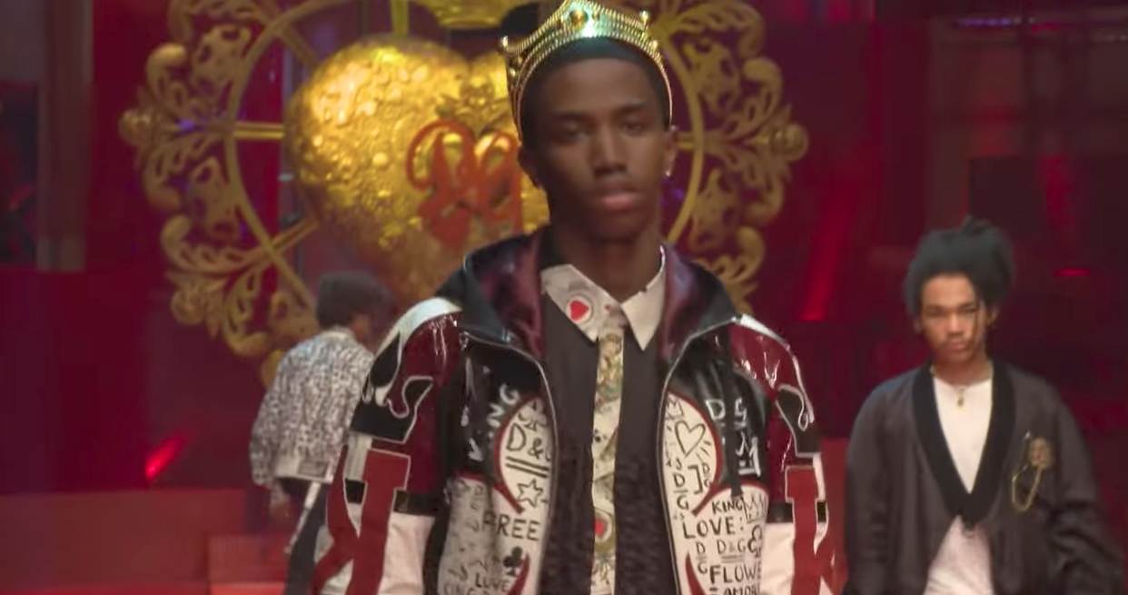 Watch: 'Dolce & Gabbana 2018 Fashion Show (Featuring Christian Combs ...
