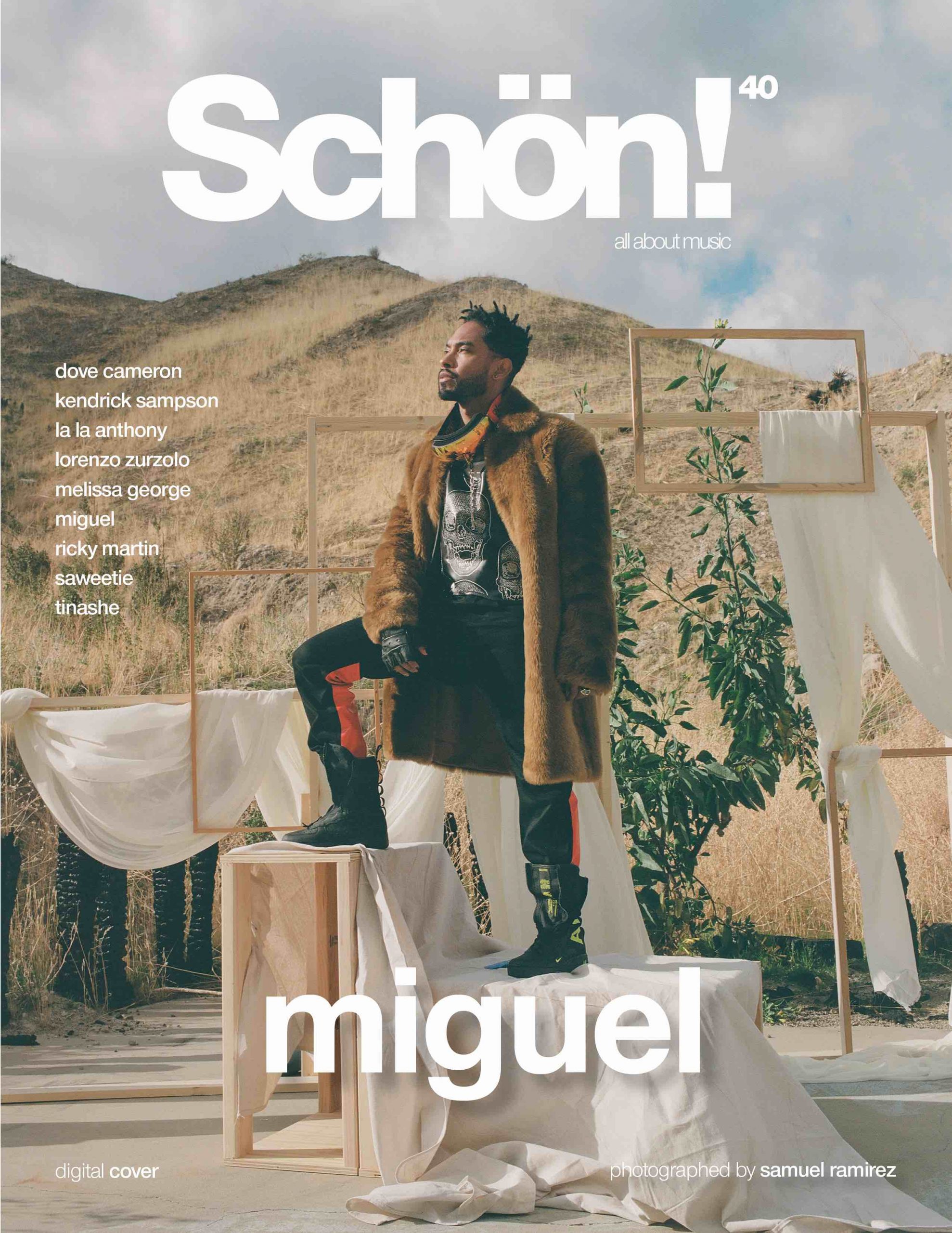 Miguel Covers SCHÖN! / Talks 'Art Dealer Chic,' Expectations In The ...