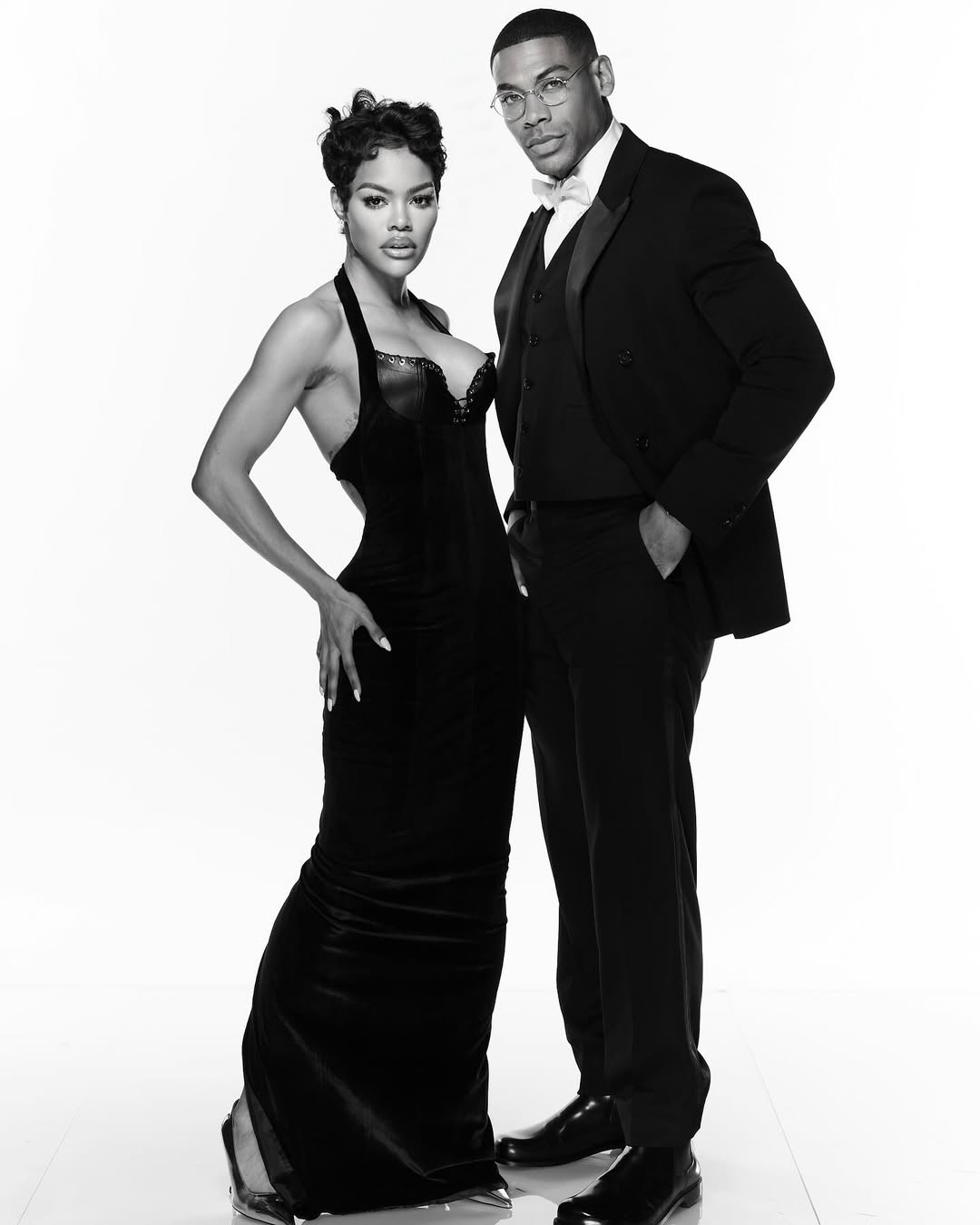 Aaron Pierre & Teyana Taylor Shine at the Oscars Gold Party 2025 - That ...