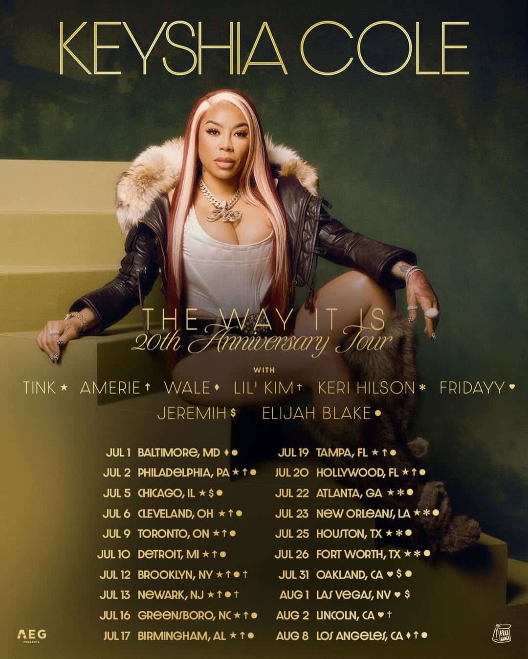 Keyshia Cole’s 'The Way It Is 20th Anniversary Tour' Adds Amerie, Keri ...