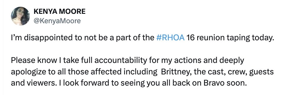 RHOA: Kenya Moore & Brit Eady Release Statements After MISSING Season ...