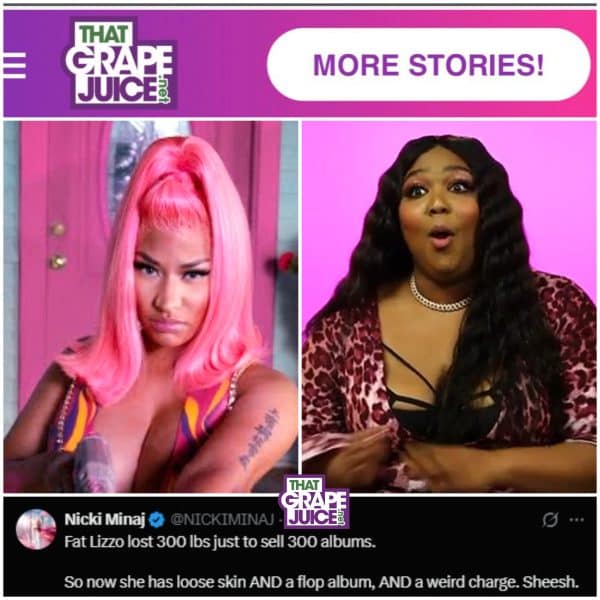 Nicki Minaj Disses "Fat, Loose Skin Flop" Lizzo & Alleges Chrissy ...